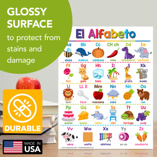Spanish Alphabet Chart for Kids | Educational Learning Aid