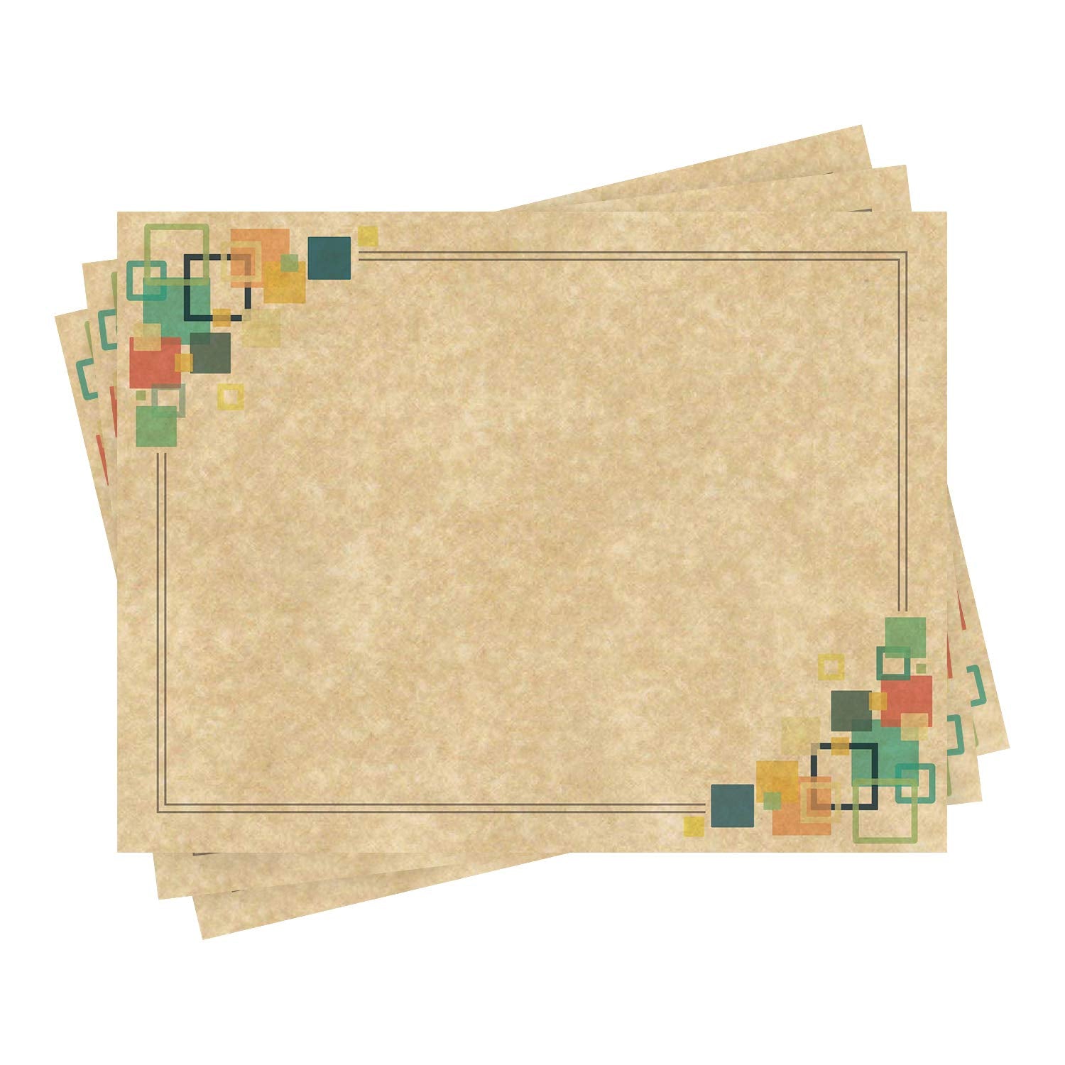 Blank Parchment Certificates - 10 Sheets