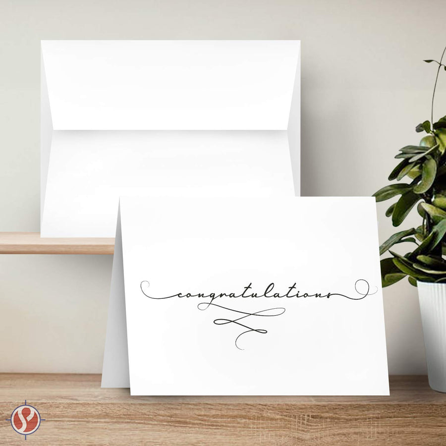 Bulk Pack of 25 'Congratulations' Cards for Milestone Celebrations