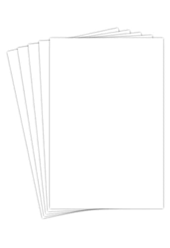 Blank White Cardstock 12” x 18” Inches - Heavyweight 80lb Cover (218 g