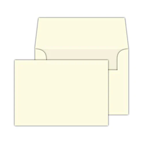 Heavyweight Blank Cream/Natural/Off White Note Cards and Envelopes | 5